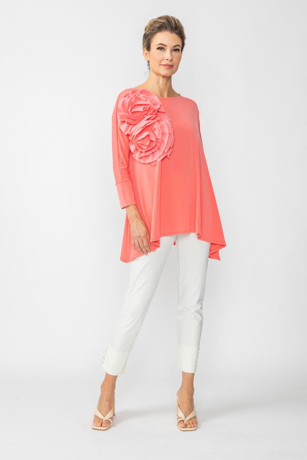 Boat Neck Top with Rosette 5871T-DUP – Unique Apparel USA