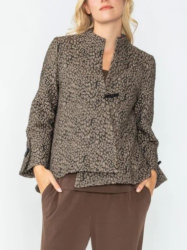 IC Collection One Button Speckle Jacket-IC-6750J – Unique Apparel USA