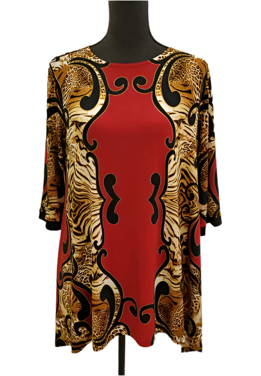 Eva Varro Trapeze Tunic-T12618-BEATRIXC – Unique Apparel USA