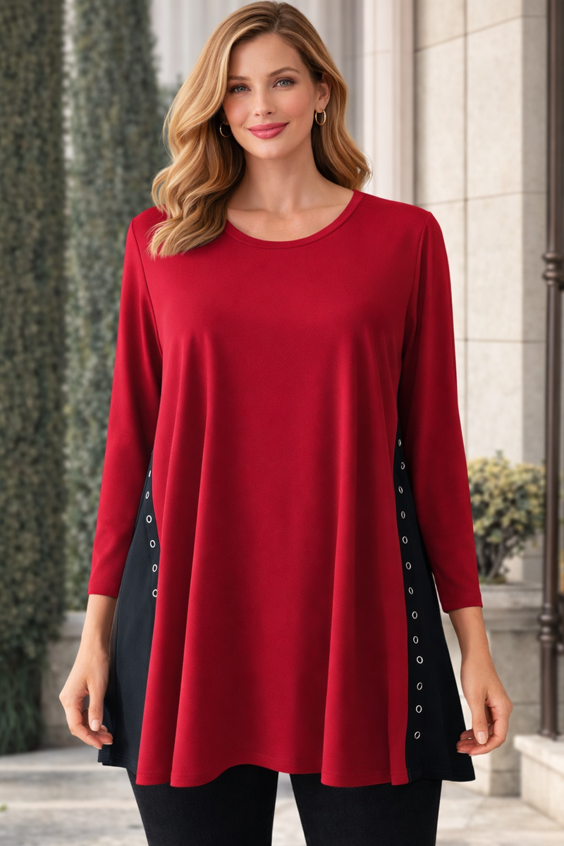 Sun Kim Gina Top SK537-B | Stretch Poly Top Made in USA – Unique ...
