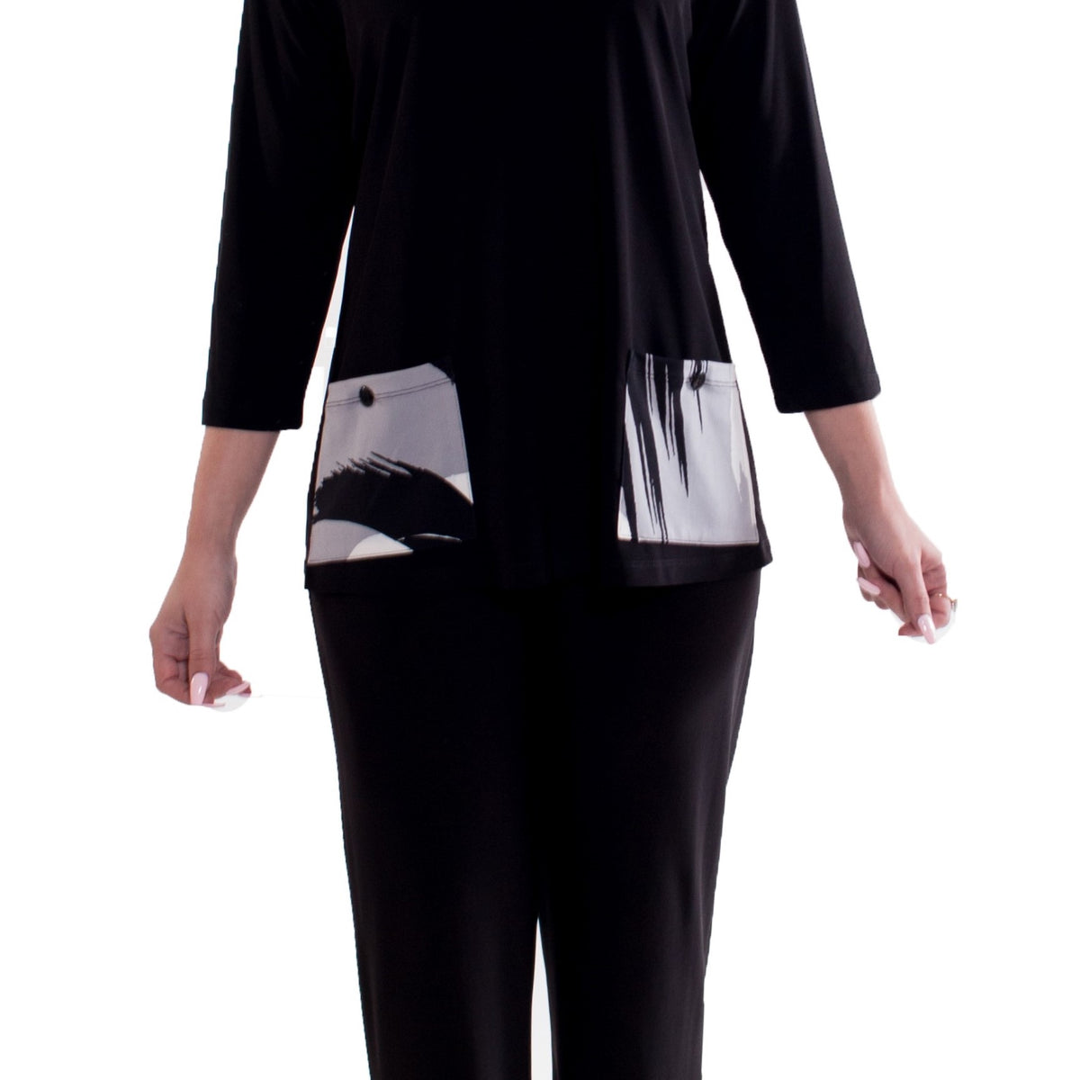 Sun Kim Layla Print Pocket Tunic-WSK178P – Unique Apparel USA
