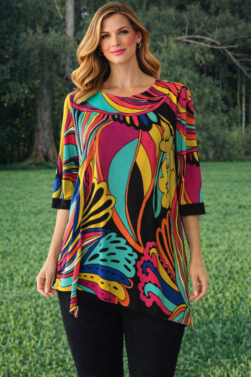 Eva Varro Gaby Trapeze Tunic-T12618-GABY – Unique Apparel USA