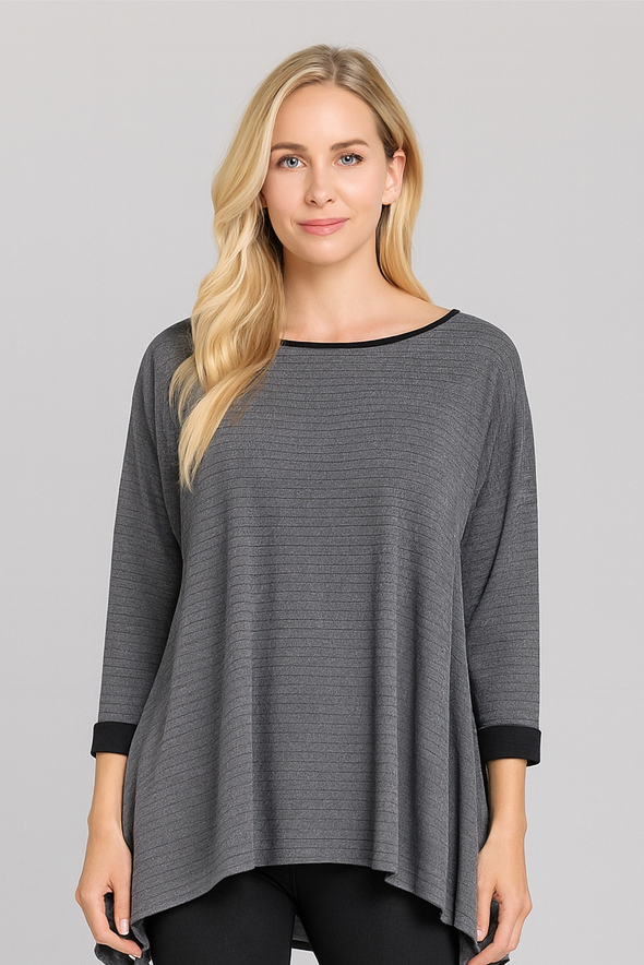 IC Collection Two Tone Tunic-IC-4073T – Unique Apparel USA