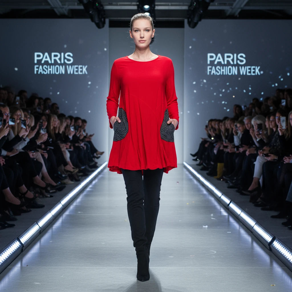 Moonlight Crinkle Textured Tunic W/ Pockets -2754 – Unique Apparel USA