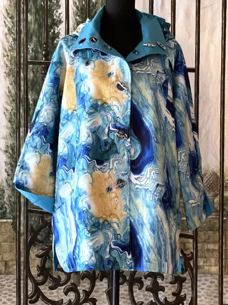 Oopera Reversible Toggle Button Rain Jacket-J4240RW-5 – Unique Apparel USA